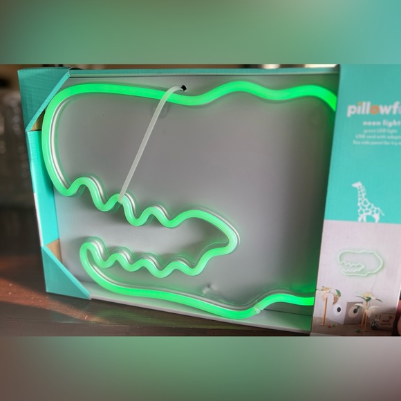 Pillowfort | Wall Decor | Neon Green Dinosaur Wall Decor | Poshmark